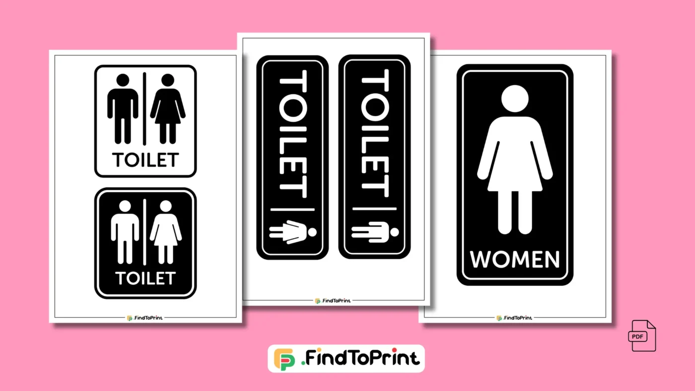 Free Restroom Signs Printable - Find to Print